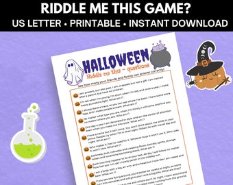 Riddle Me This Halloween - Etsy