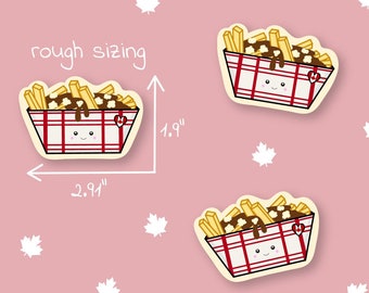 Poutine Stickers | Etsy