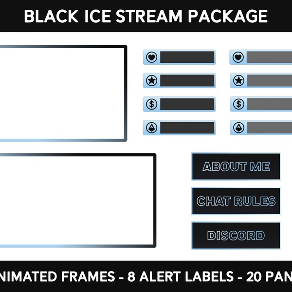 Ice Stream Overlay - Etsy
