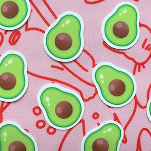 Mini Avocados Sticker Pack | Glossy Avocado Stickers for Laptops and ...