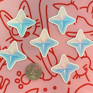 Genshin Impact Primogem Sticker Pack - Set of 6 - [fan-merch] - Etsy