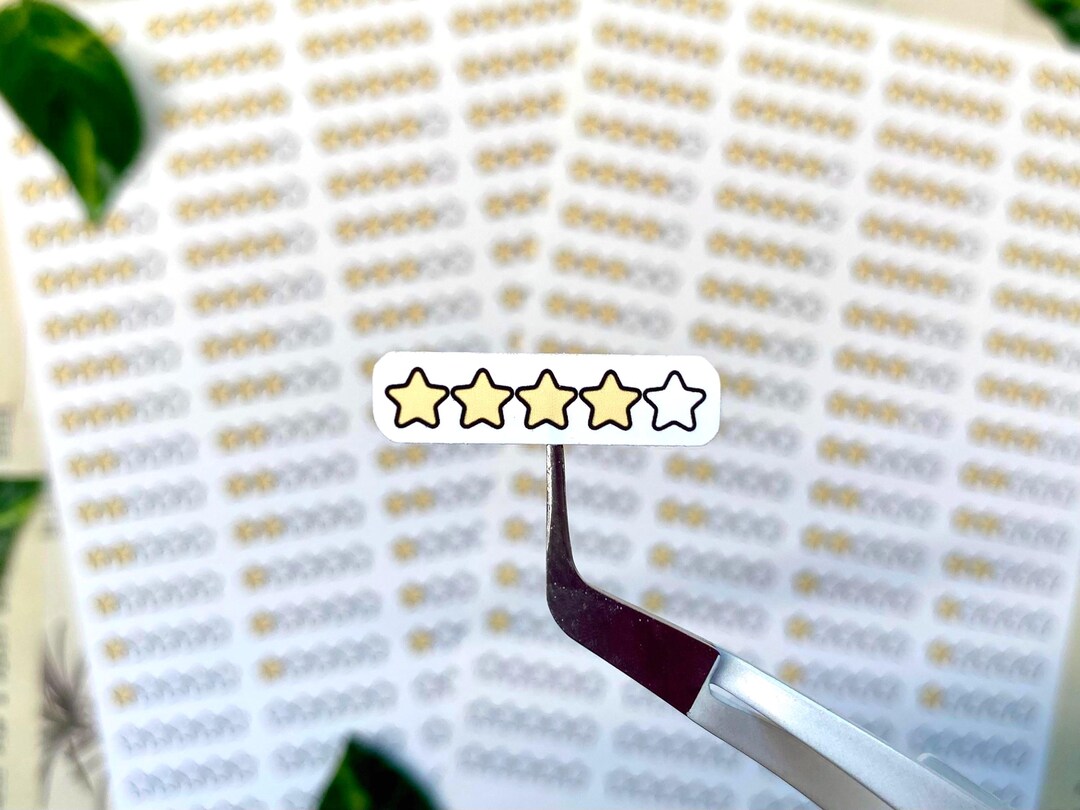Mini Colorful Pastel Star Review Stickers | Book Rating and Journaling ...