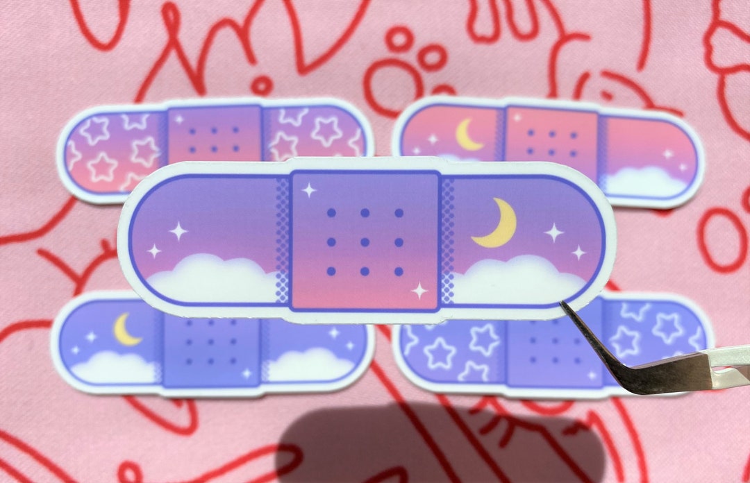 Moon and Stars Aesthetic Bandage Sticker Pack | Laptop and Kindle ...
