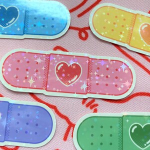 Colorful Bandage Sticker Pack | Cute Self Care Stickers (5-pack) - Etsy