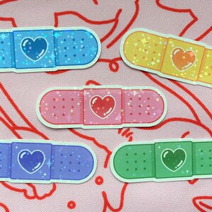 Colorful Bandage Sticker Pack | Cute Self Care Stickers (5-pack) - Etsy