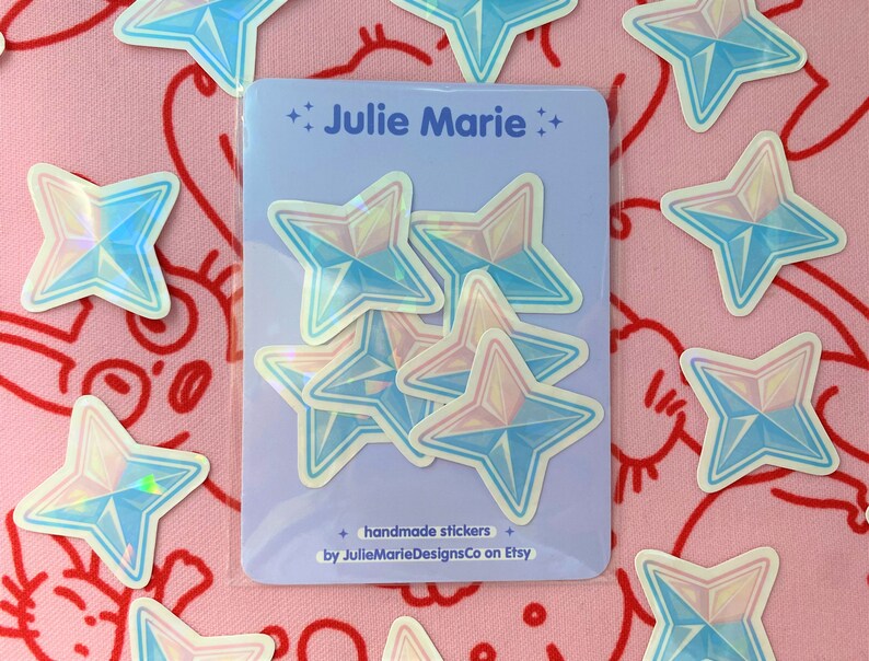 Genshin Impact Primogem Sticker Pack Set of 6 fan-merch - Etsy