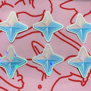 Genshin Impact Primogem Sticker Pack - Set of 6 - [fan-merch] - Etsy
