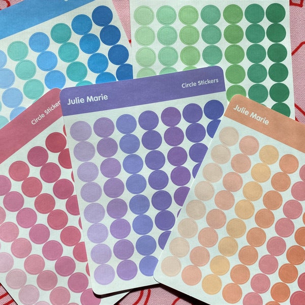 Colored Dots Stickers - Etsy