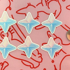 Genshin Impact Primogem Sticker Pack | Set of 6 | [fan-merch] - Etsy