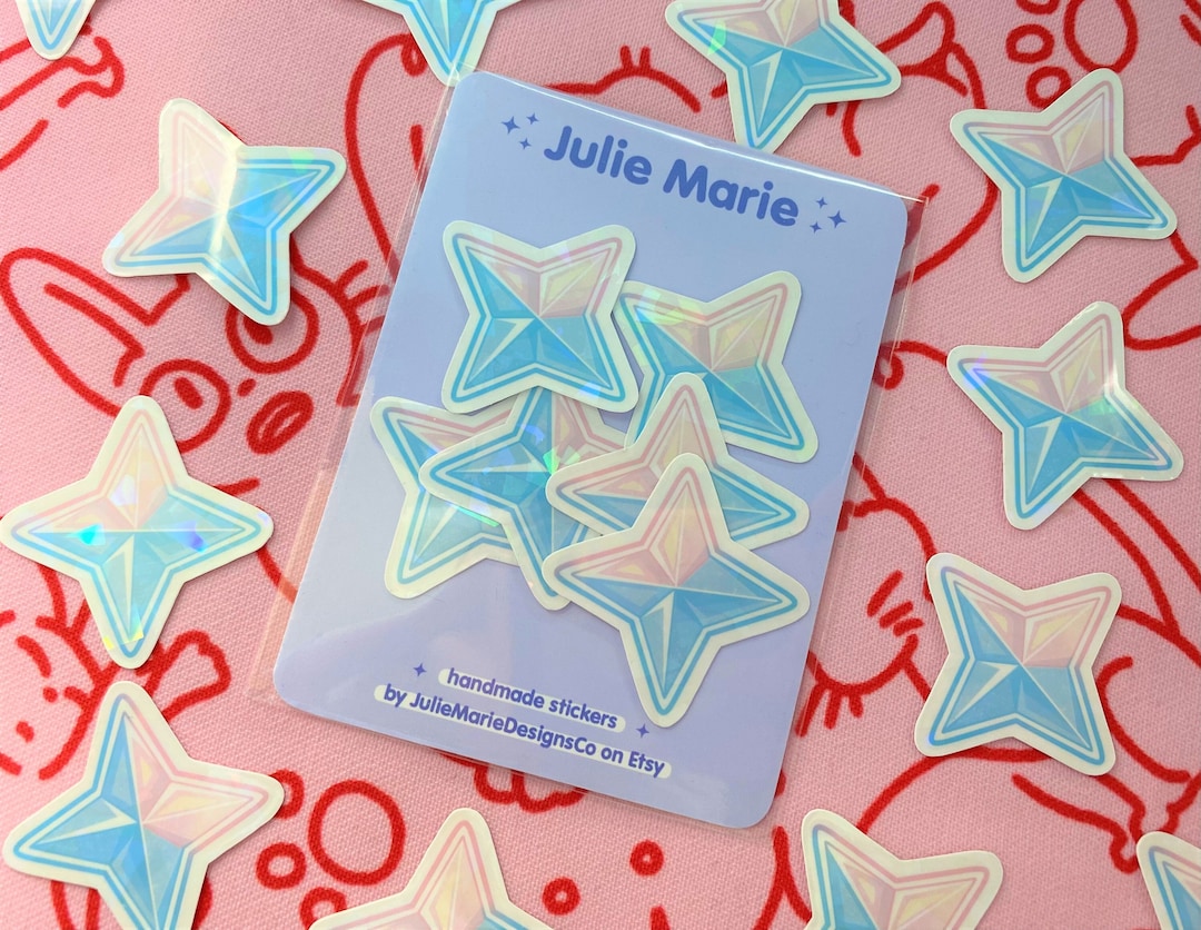 Genshin Impact Primogem Sticker Pack Set of 6 fan-merch - Etsy