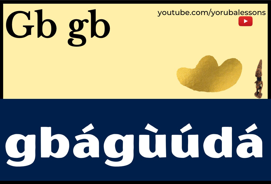 Yoruba Alphabet/letters Flash Cards for Learning and Games Digital ...
