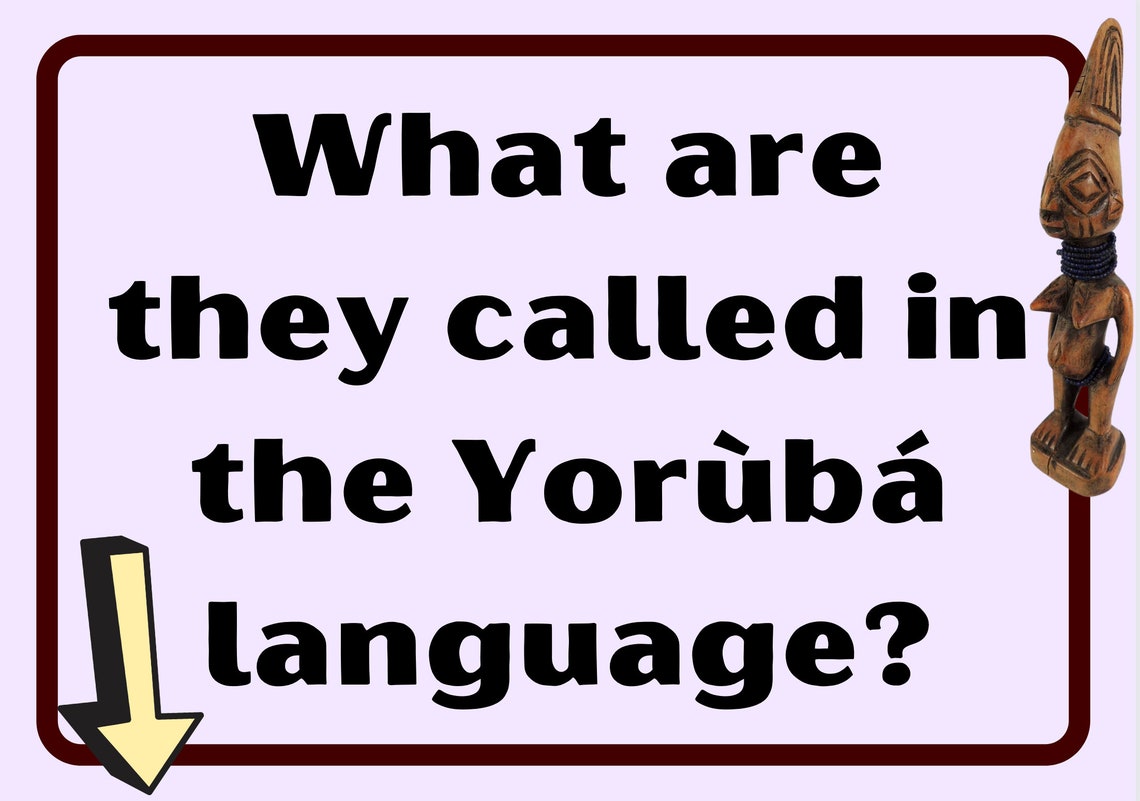 Yoruba Alphabet/letters Flash Cards for Learning and Games Digital ...