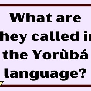 Yoruba Alphabet/letters | Flash Cards for Learning and Games | Digital ...