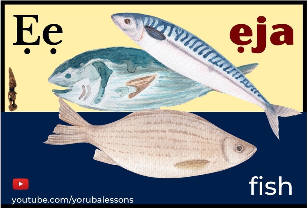 Yoruba Alphabet/letters | Flash Cards for Learning and Games | Digital ...