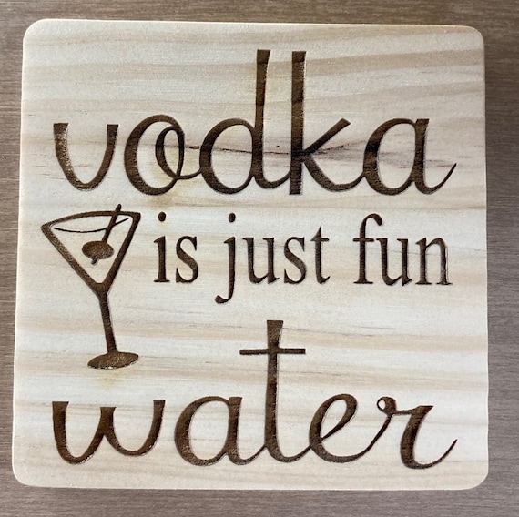 Wooden Coaster Vodka - Etsy