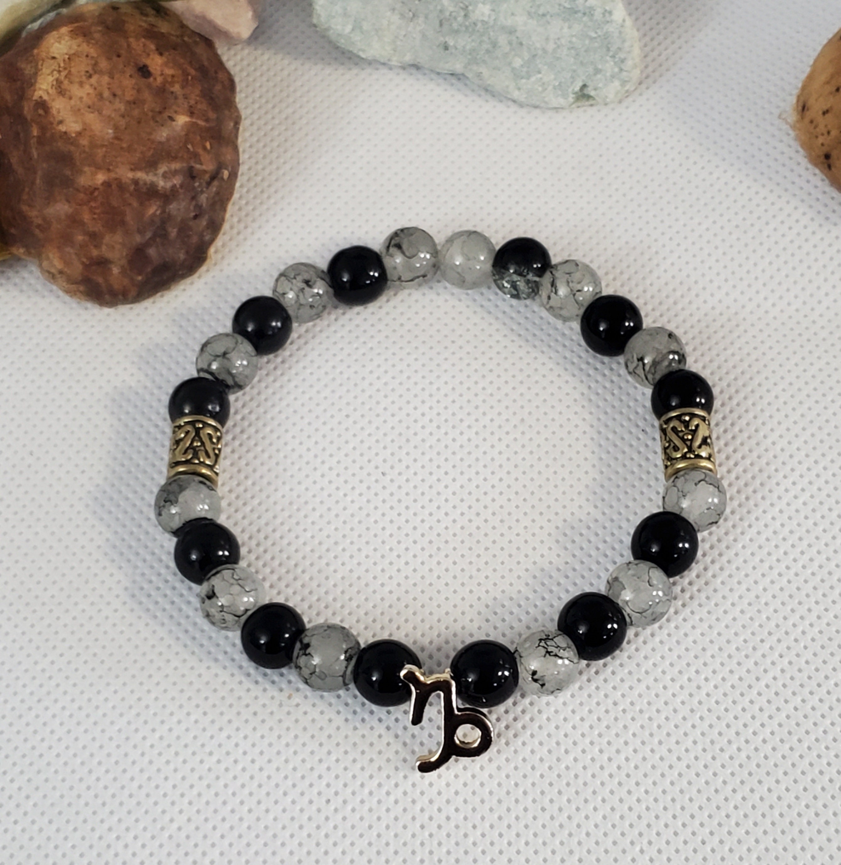 Astrology Zodiac Bracelet for Men Beaded Bracelet Custom Zodiac Sign ...