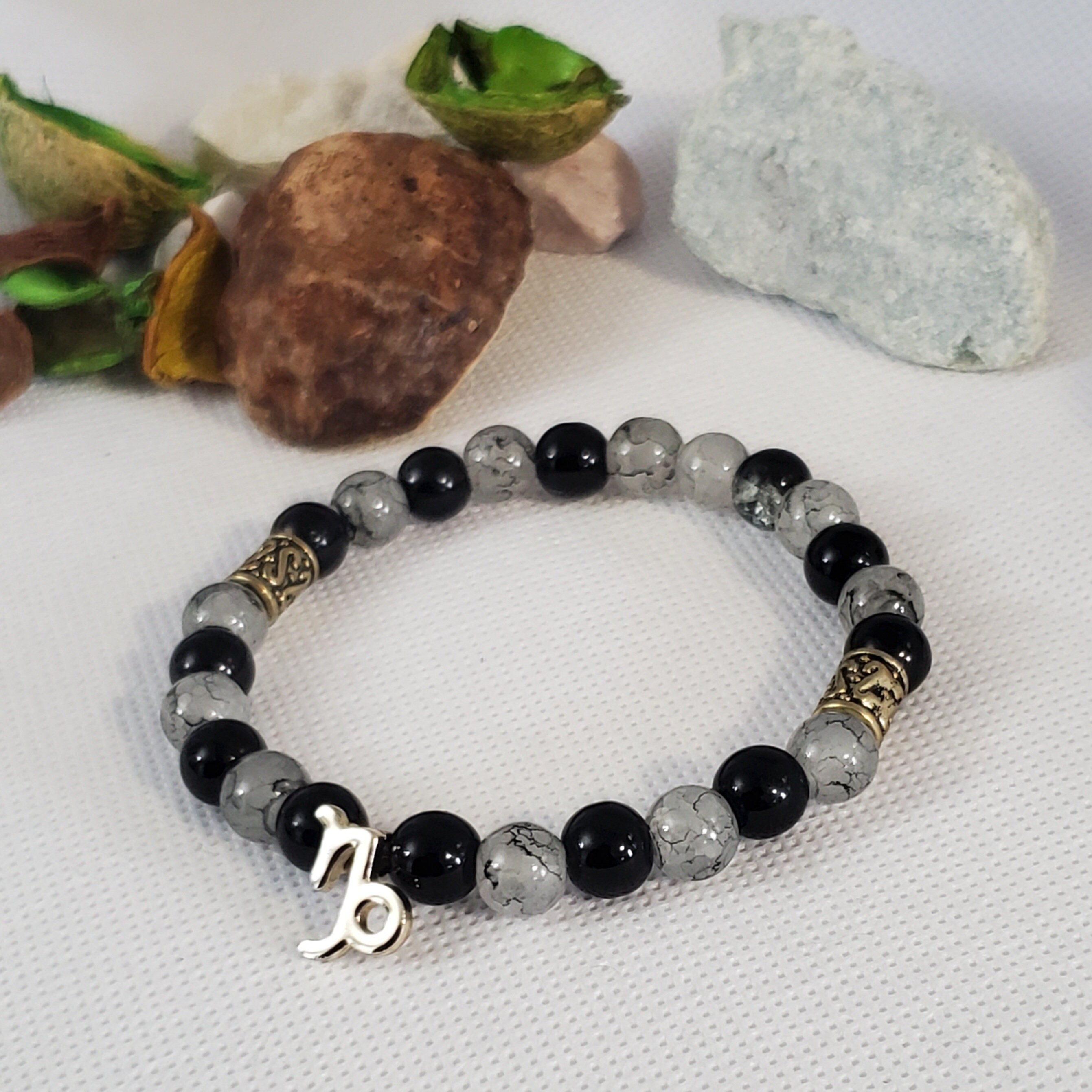 Astrology Zodiac Bracelet for Men Beaded Bracelet Custom Zodiac Sign ...
