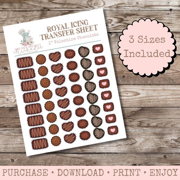 Chocolate Transfers - Etsy