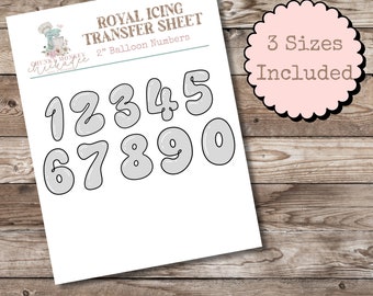 Balloon Letters/numbers Transfer Sheet - Etsy