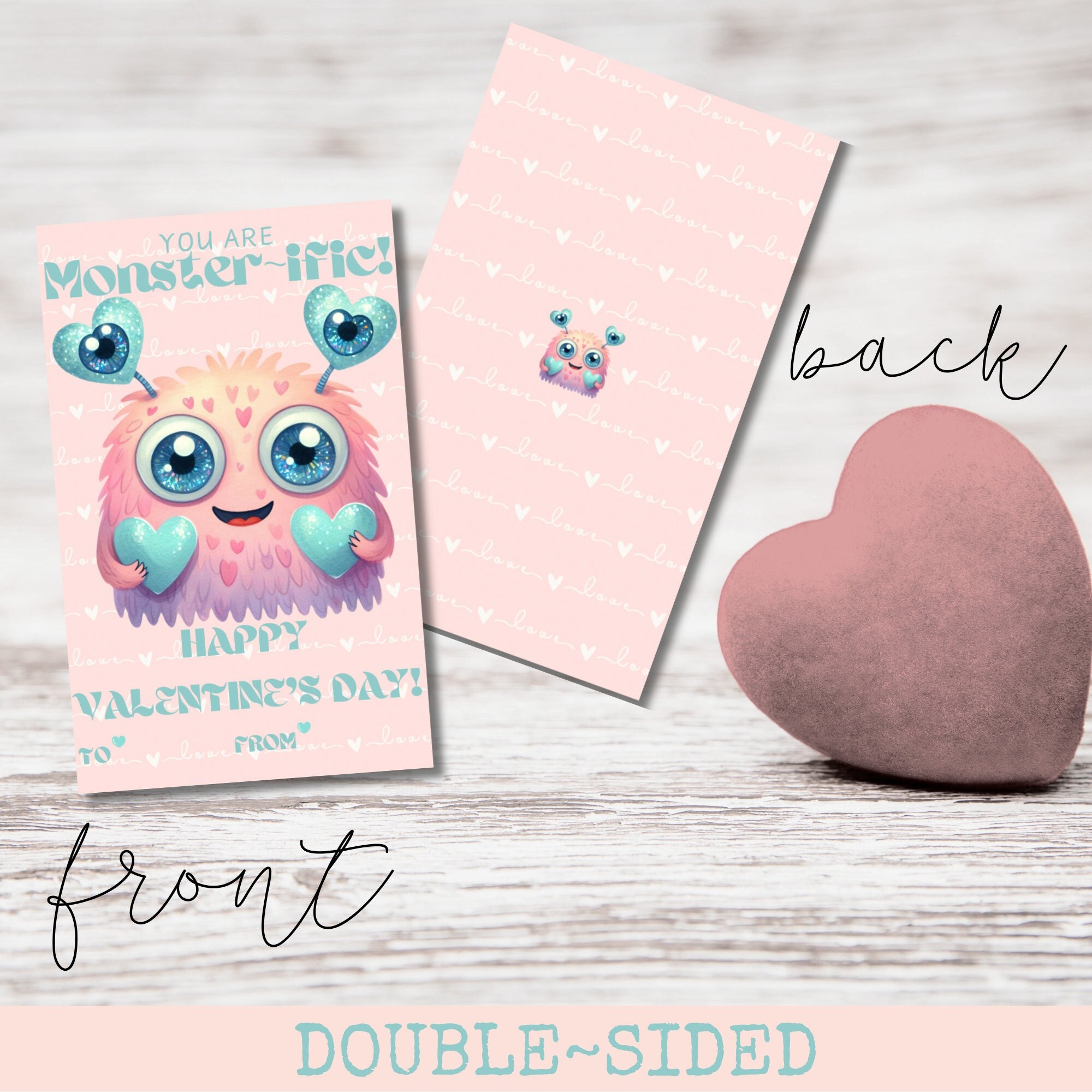 PRINTABLE Valentine, Printable Card, Classroom Valentine Card, School ...