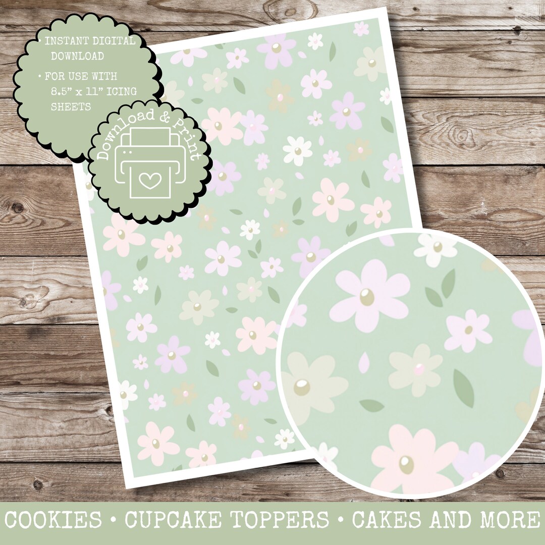 Easter Edible Icing Digital Download, Printable Icing Sheet File ...
