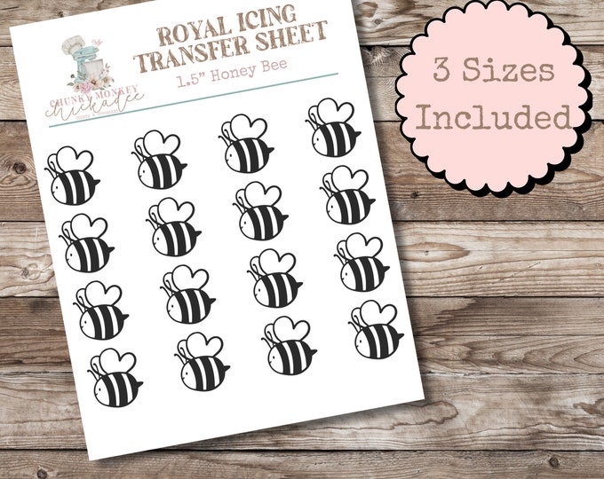 Bee Hive Royal Icing Transfer Sheet - Etsy Canada