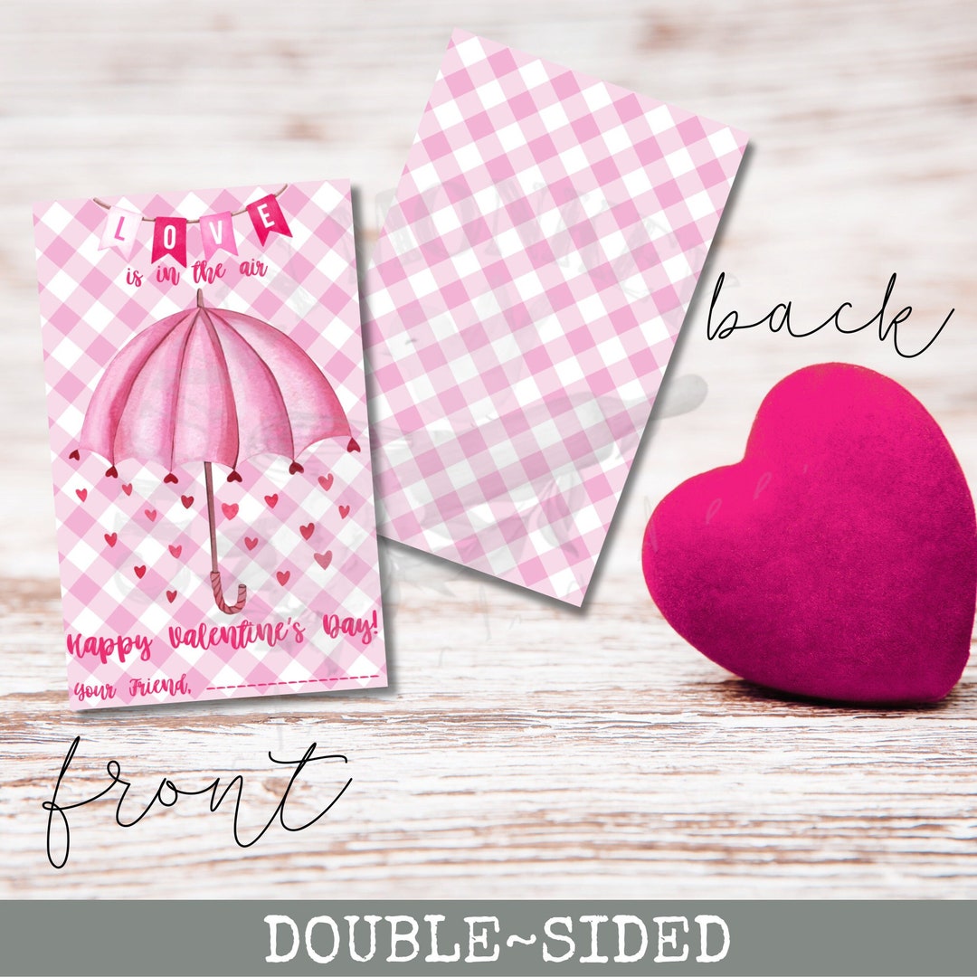 PRINTABLE Valentine Love, Watercolor, Printable Card, Classroom ...