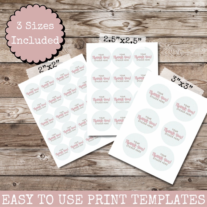 CANVA Editable Easter Cookie Circle Sticker, Cookie Sticker, Printable ...
