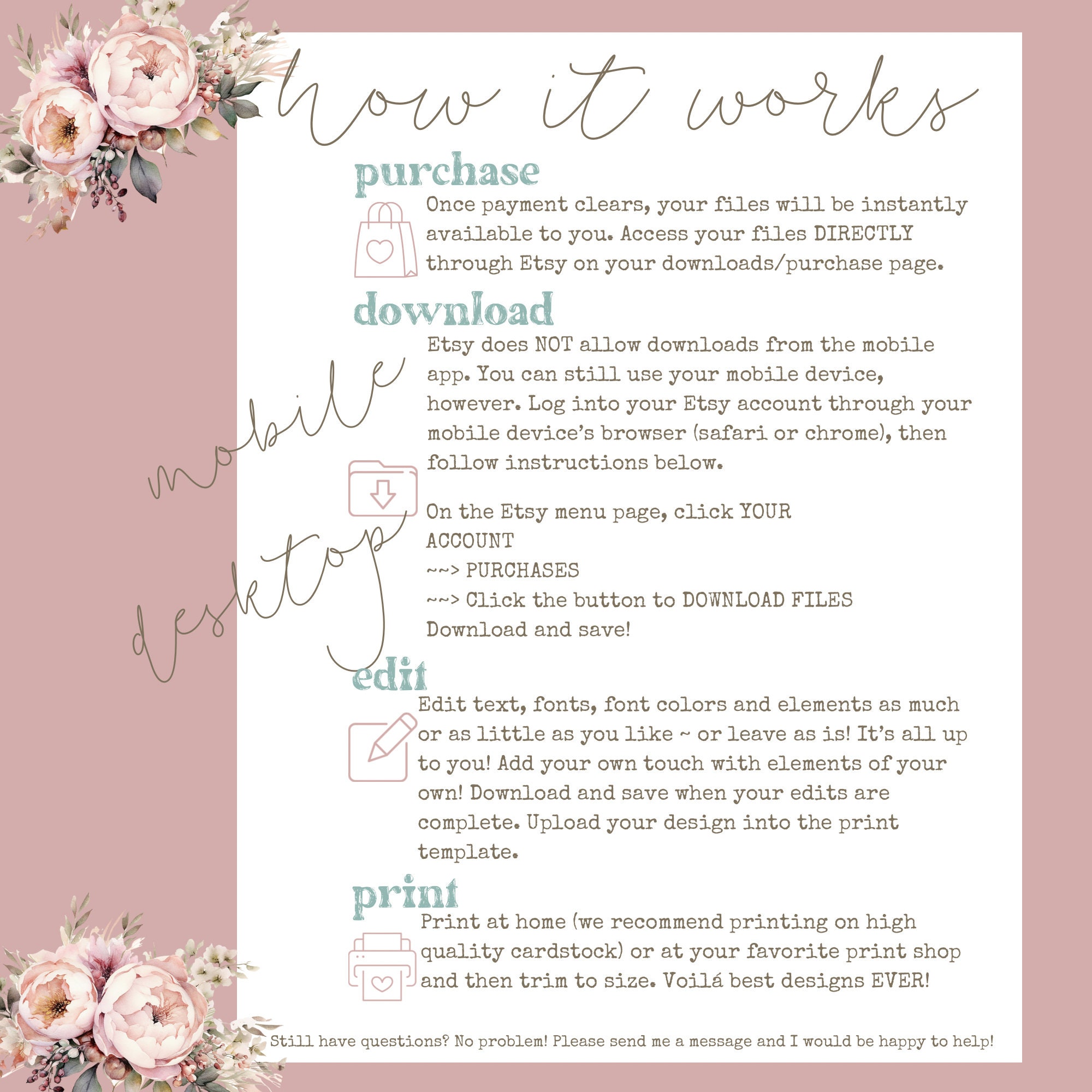 CANVA Editable BUNDLE, Valentine Cookie Care Card, Printable Cookie ...