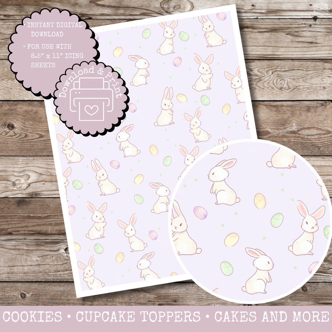 Easter Edible Icing Digital Download, Printable Icing Sheet File ...