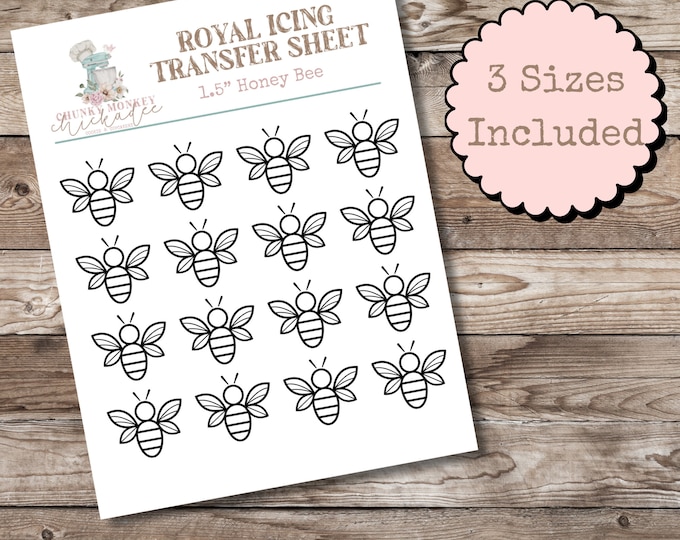 Bee Hive Royal Icing Transfer Sheet - Etsy Canada