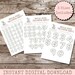 Balloon Numbers Royal Icing Transfer Sheet, Royal Icing Template, Royal ...