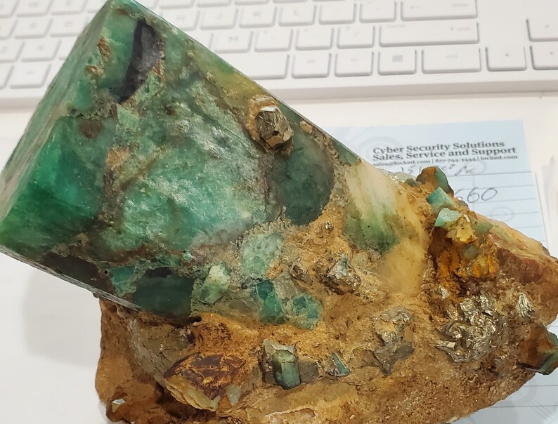 Natural Rough Emerald Crystal Mineral Specimen From Brazil - Etsy