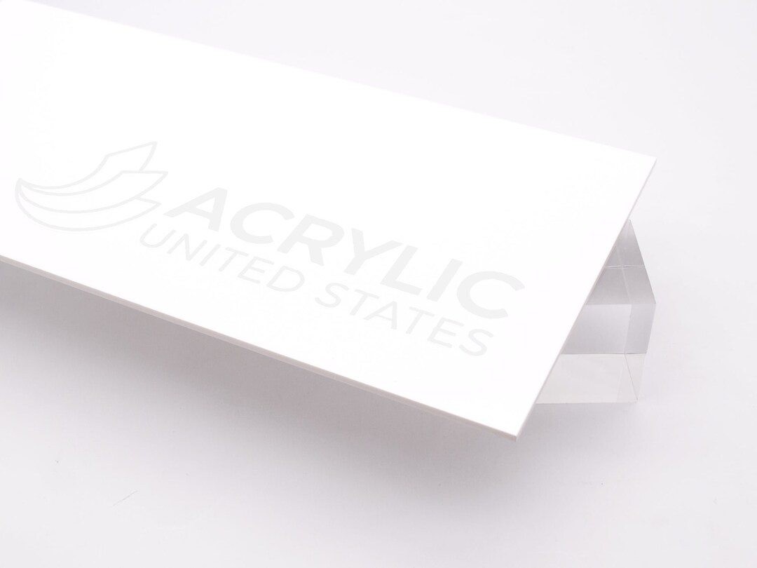 Acrylic Sheet 1/8"-1/4" Frosted P95 White #7508 - Plexiglass Plastic ...