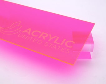 1/8 3mm Pink Fluorescent Acrylic 12x12 - Etsy