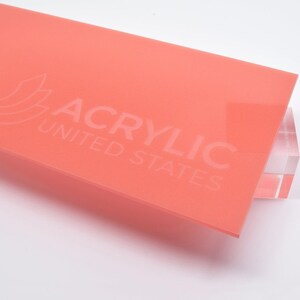 Acrylic Sheet 1/8" Red Glow in the Dark Translucent - Plexiglass ...