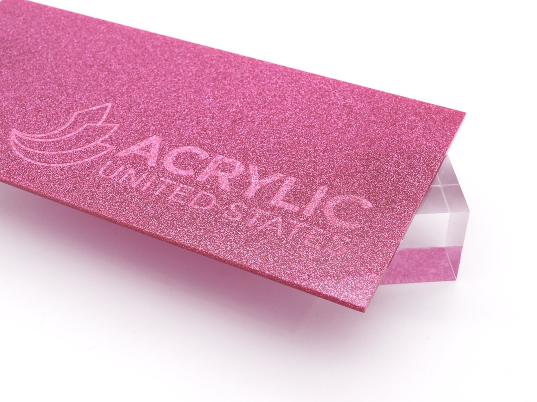 Acrylic Sheet 1/8" Purple Glitter Two-sided - Plexiglass Plastic ...