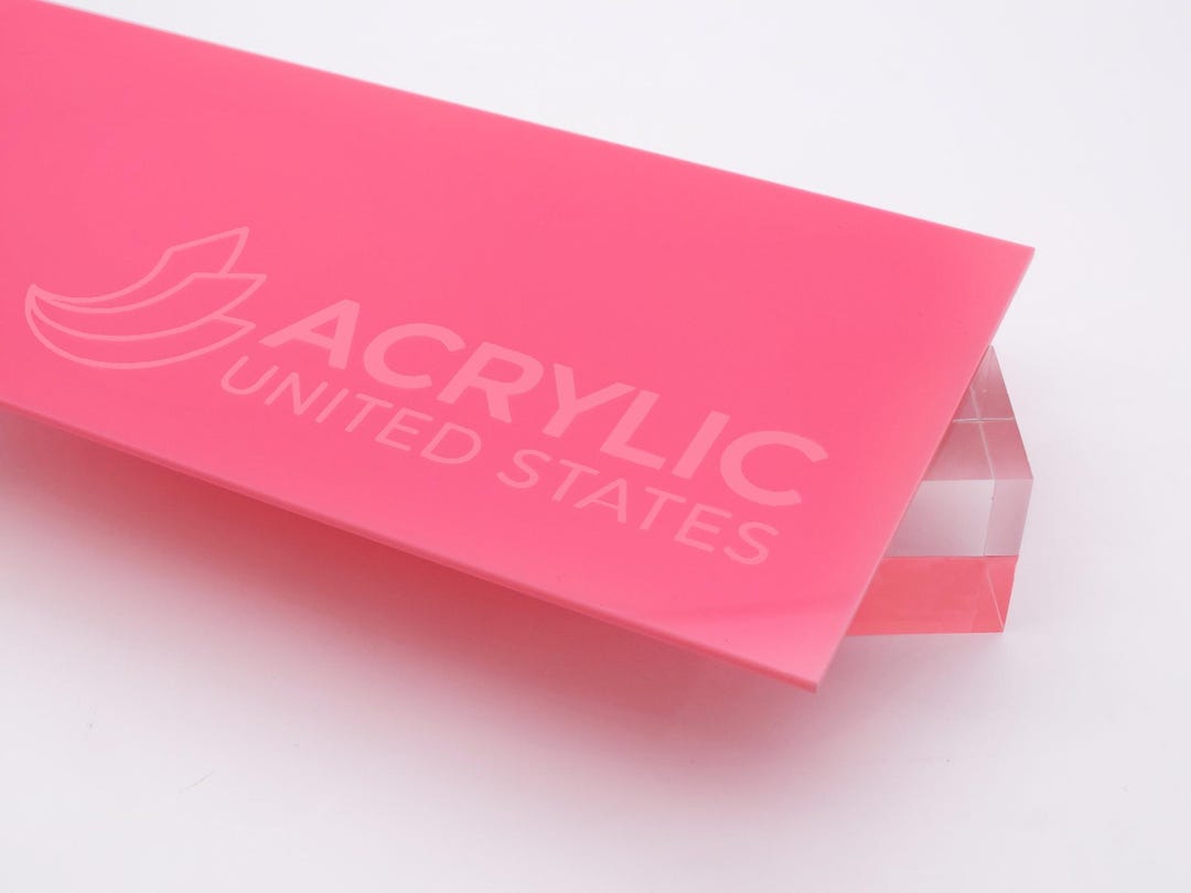 Acrylic Sheet 1/8" Pink #3199 - Plexiglass Plastic Acrylic Sheet (DIY ...