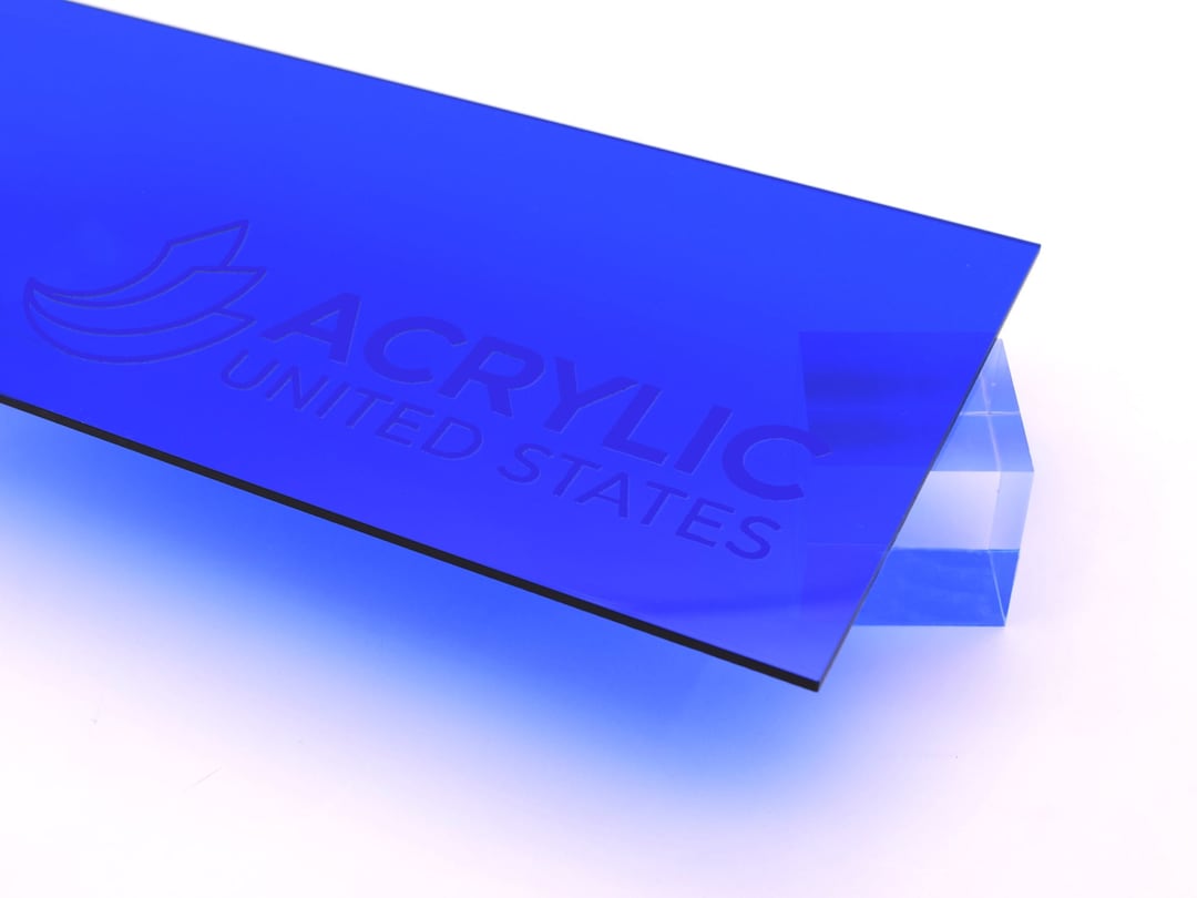 Acrylic Sheet 1/8" Blue Transparent #2424 - Plexiglass Plastic Acrylic ...