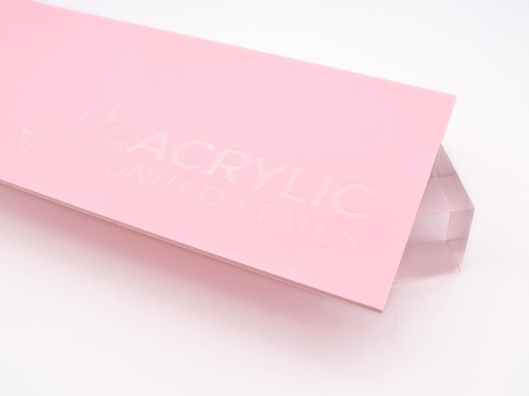 Acrylic Sheet 1/8" Light Pink - Plexiglass Plastic Acrylic Sheet (DIY ...