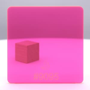 Acrylic Sheet 1/8" Pink Fluorescent #9095 - Plexiglass Plastic Acrylic ...