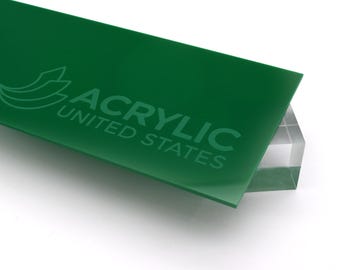Acrylic Sheet 1/8" Light Green Transparent #2111 - Plexiglass Plastic ...