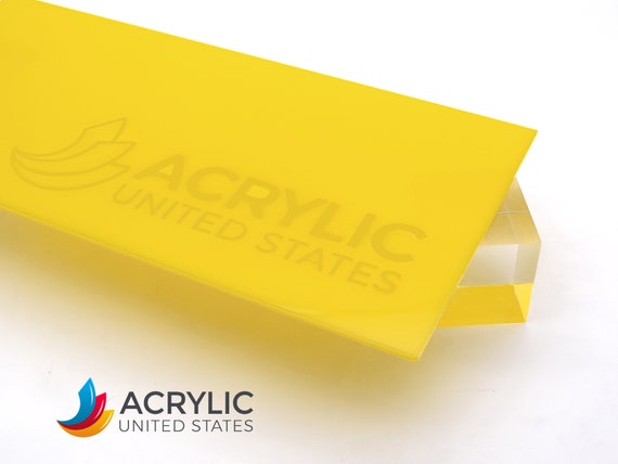 Acrylic Sheet 1/8 Yellow Opaque 2037 Plexiglass - Etsy