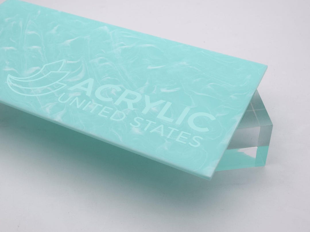 Acrylic Sheet 1/8" Wavy Green Glossy Marble - Plexiglass Plastic ...