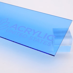 Acrylic Sheet 1/8" Light Blue Transparent #2069 - Plexiglass Plastic ...