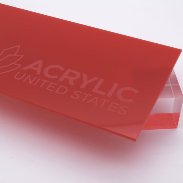 Translucent Red Plexiglass - Etsy