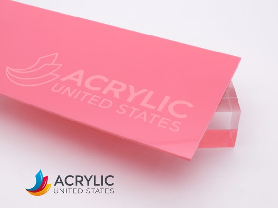 Acrylic Sheet 1/8 Pink 3199 Plexiglass Plastic | Etsy