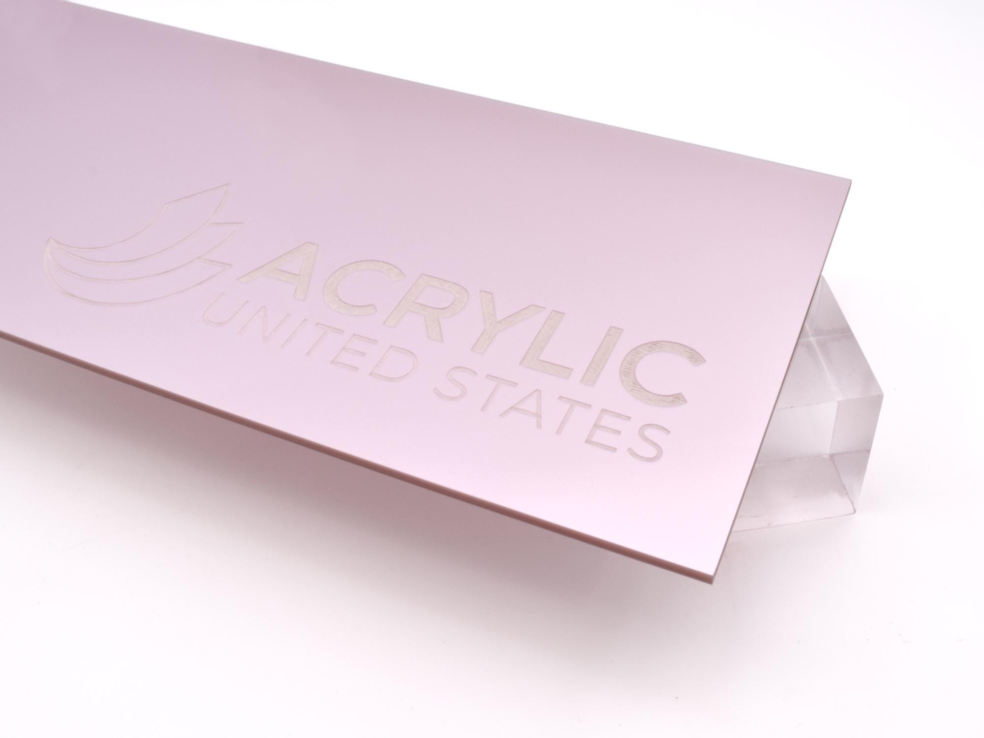 Acrylic Sheet 1/8" Rose Gold Metallic Double Sided Acrylic Sheet (DIY ...