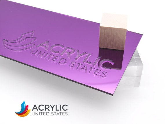 Acrylic Sheet 1/8 Purple Mirror 1020 Plexiglass | Etsy
