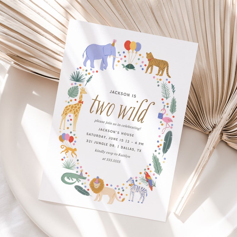 Two Wild Birthday - Etsy